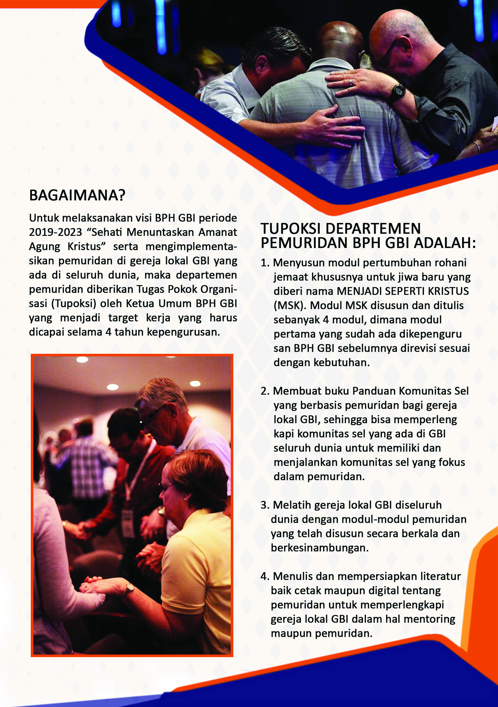 Departemen Pemuridan - Badan Pengurus Pusat Gereja Bethel Indonesia