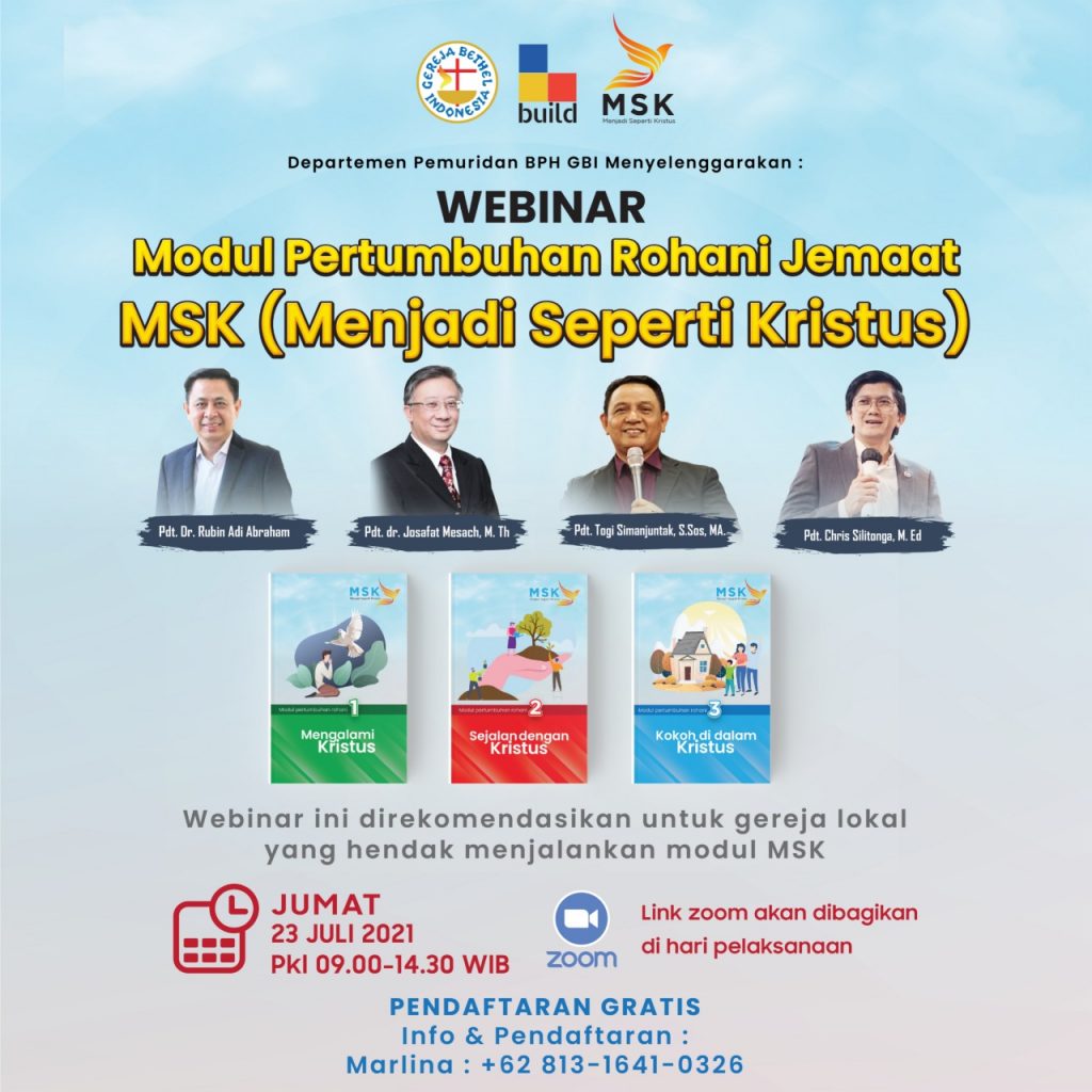 Webinar Pertumbuhan Rohani Jemaat Menjadi Seperti Kristus (MSK) - Badan ...